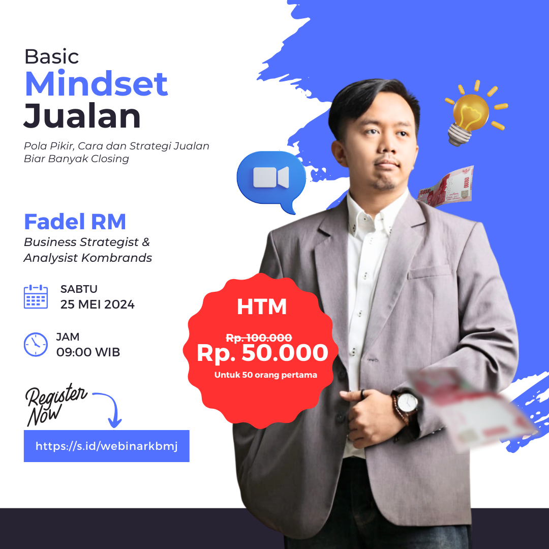 Webinar: Basic Mindset JUALAN! – Kombrands